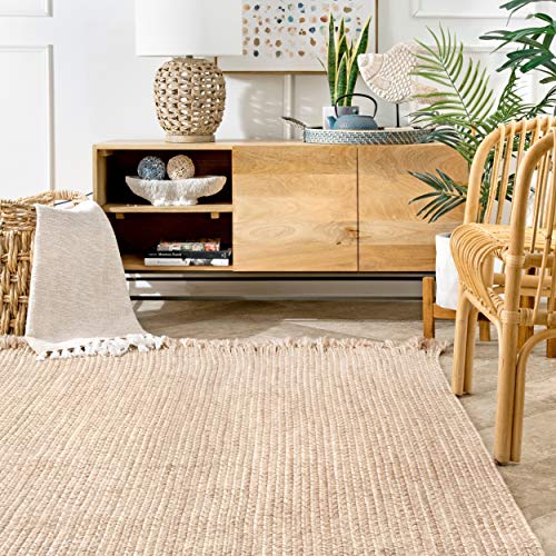 nuLOOM Courtney Braided Indoor/Outdoor Area Rug, 4' x 6', Tan