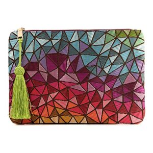 otto angelino designer women’s bohemian & fashion clutch purse – multiple slots money, cards, smartphone – ultra slim