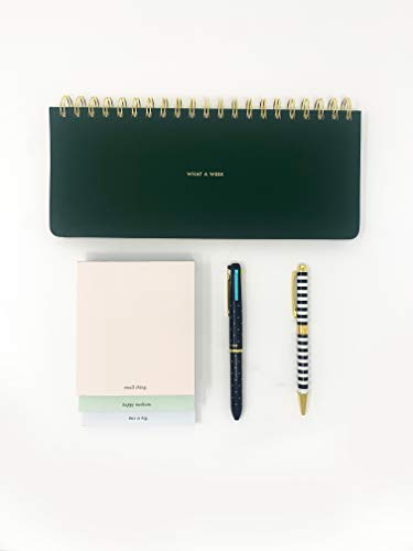 Kate Spade New York Stacked Desktop Notepad, Includes 3 Memo Pads with 75 Sheets, Colorblock