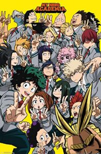 trends international my hero academia – selfie wall poster, 22.375″ x 34″, unframed version,bedroom