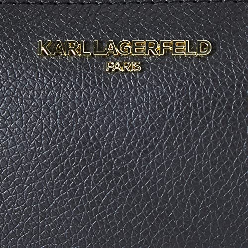 Karl Lagerfeld Paris womens Wristlet, Black/Gold, One Size US