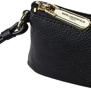 Karl Lagerfeld Paris womens Wristlet, Black/Gold, One Size US