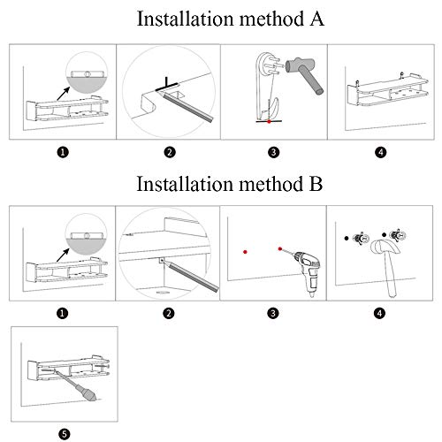 Wall Mounted Tv Set-Top Box Shelf, Cable Plug Wire Storage Box, Floating Storage Shelf WiFi Router Storage