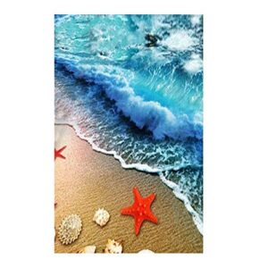 zah thin area rug non-slip doormat carpet printing rug for living room, bedroom, kitchen, bathroom (2×3-19.7″x31.5″, wave)