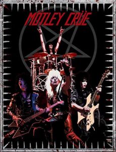 get motivation motley crue, an american rock band, nikki sixx, tommy lee, vince neil, mick mars 12 x 18 inch poster