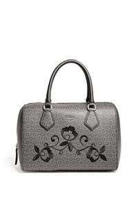 guess factory curran logo box satchel