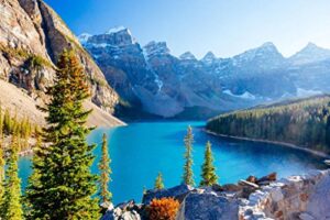 moraine lake banff national park lake louise alberta canada photo photograph cool wall decor art print poster 36×24