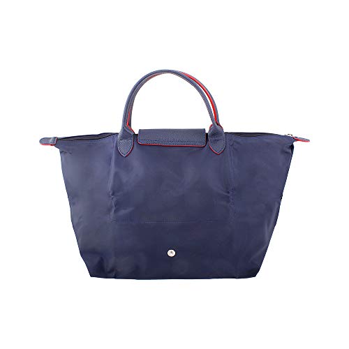 Longchamp Womens Le Pliage Club Lightweight Tote Handbag Navy Medium