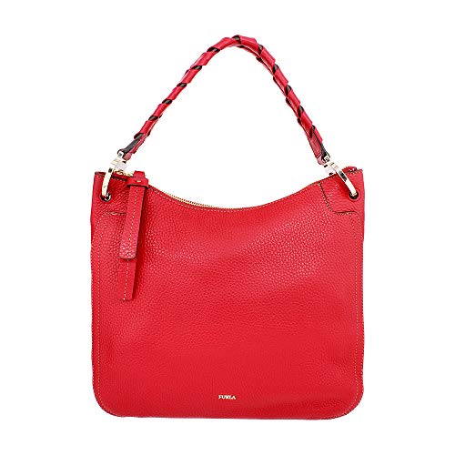 Furla Rialto Ladies Medium Red Ciliegia Leather Hobo Bag 977652