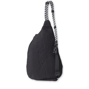 KAVU Mini Rope Bag Cotton Sling ​- Black