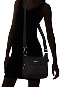 Baggallini Womens Anti-theft Charter Crossbody Bag Cross Body, Black, One Size US