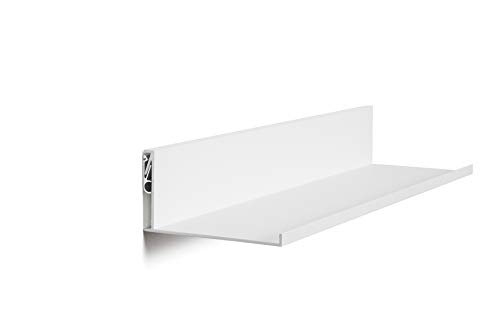 Hangman L18W L 18-Inch No-Stud Floating Shelf (White Powder Coat)