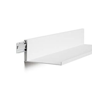 Hangman L18W L 18-Inch No-Stud Floating Shelf (White Powder Coat)