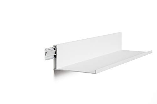 Hangman L18W L 18-Inch No-Stud Floating Shelf (White Powder Coat)