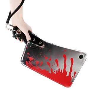 kreepsville 666 cleaver clutch bag metallic