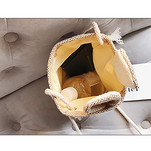 BCDshop Small Shoulder Bag for Women Girl Lovely Burlap Animal Ears Crossbody Bags Purse (Khaki)