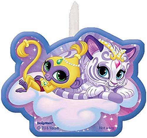 Amscan Shimmer and Shine Happy Birthday Candle Sets (4 ct) One Size, Multicolor 170332