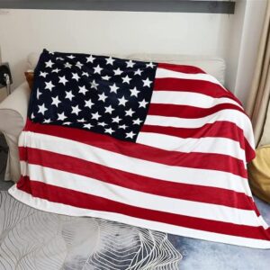 king's deal- Bed Blanket :79 inch x 59 inch Super Soft Warm Air Conditioning Throw Blanket for Bedroom Living Rooms Sofa,Oversized Travel Throw Cover Air Conditioned Room Blanket(USA Flag1)