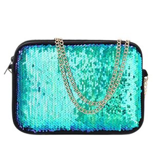 crossbody bags for women neoprene clutch purses mermaid sequin bag detachable chain crossbody wallets – funlavie