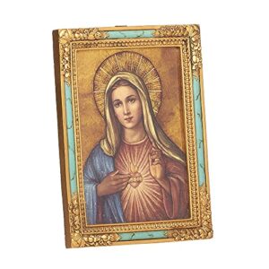 joseph’s studio by roman – collection, 7.25″ h immaculate heart icon, made from resin, high level of craftsmanship and attention to detail, durable and long lasting