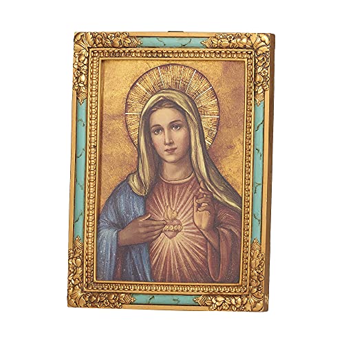 Joseph's Studio by Roman - Collection, 7.25" H Immaculate Heart Icon, Made from Resin, High Level of Craftsmanship and Attention to Detail, Durable and Long Lasting