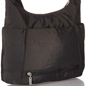 Baggallini Hobo Tote Charcoal/Fuschia