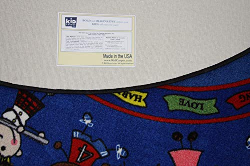 KidCarpet.com Friends Semicircle Rug, 12' x 6'