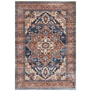 nuLOOM Jullian Vintage Floral Area Rug, 3' x 5', Rust