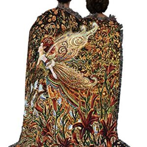 Pure Country Weavers Lily Fairy Blanket by Myles Pinkney - Gift Fantasy Tapestry Throw Woven from Cotton - Made in The USA (72x54)