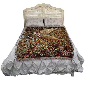 Pure Country Weavers Lily Fairy Blanket by Myles Pinkney - Gift Fantasy Tapestry Throw Woven from Cotton - Made in The USA (72x54)