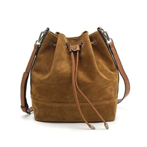 afkomst bucket bags and purses for women drawstring hobo and shoulder handbags with 2 detachable straps