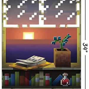 Trends International Minecraft - Window Wall Poster, 22.375" x 34", Unframed Version