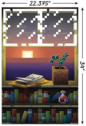 Trends International Minecraft - Window Wall Poster, 22.375" x 34", Unframed Version