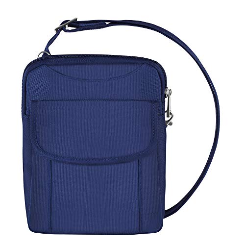 Travelon Anti-Theft Signature Slim Pouch (Blue - Exclusive Color)