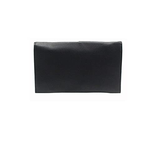 KEENICI Womens PU Leather Envelope Clutch Bag for Women Evening Handbags Shoulder Bags (Black and White)