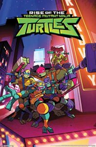 trends international nickelodeon rise of the teenage mutant ninja turtles-group wall poster, 22.375 in x 34 in, premium unframed version