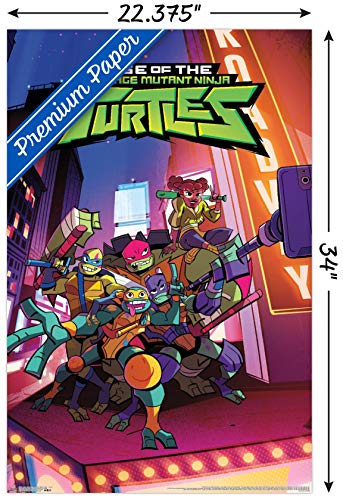 Trends International Nickelodeon Rise of The Teenage Mutant Ninja Turtles-Group Wall Poster, 22.375 in x 34 in, Premium Unframed Version