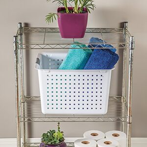 Sterilite 1628 Deep Ultra Plastic Storage Basket