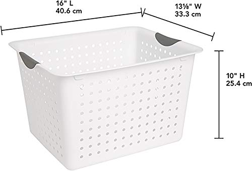 Sterilite 1628 Deep Ultra Plastic Storage Basket