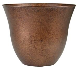 classic home and garden honeysuckle patio pot garden planter, distressed copper