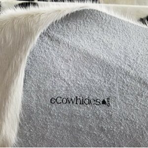 ecowhides Grey Palomino Brazilian Cowhide Area Rug, Cowskin Leather Hide for Home Living Room (XXL) 8 x 7 ft