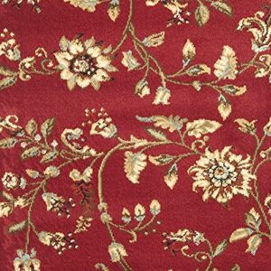 SAFAVIEH Lyndhurst Collection 2'3" x 8' Red / Multi LNH552 Traditional Floral Non-Shedding Living Room Entryway Foyer Hallway Bedroom Runner Rug