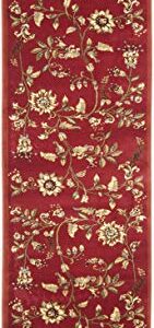 SAFAVIEH Lyndhurst Collection 2'3" x 8' Red / Multi LNH552 Traditional Floral Non-Shedding Living Room Entryway Foyer Hallway Bedroom Runner Rug