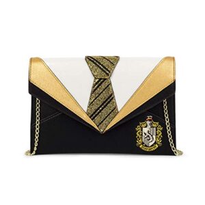 danielle nicole harry potter hufflepuff uniform clutch bag