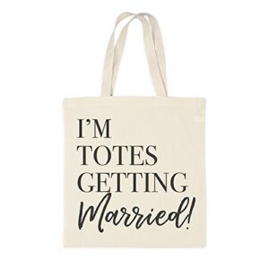 ivy lane design am1050 cotton tote bag, getting married