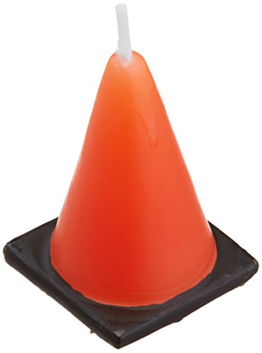 BirthdayExpress Construction Cone Molded Candles (6)