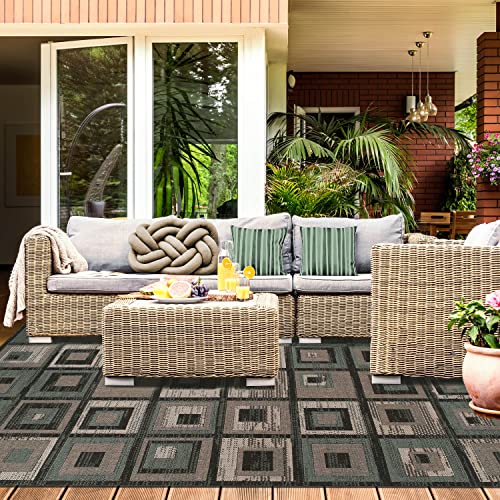 SUPERIOR 4x6RUG Colburn Geometric Indoor/Outdoor Rug, 4' x 6'