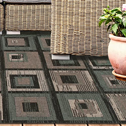 SUPERIOR 4x6RUG Colburn Geometric Indoor/Outdoor Rug, 4' x 6'