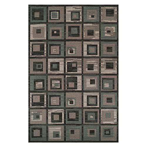 SUPERIOR 4x6RUG Colburn Geometric Indoor/Outdoor Rug, 4' x 6'