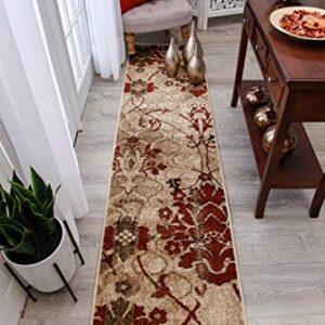 Modern Burgundy Rug Hallway Runners Cream Beige Area Rugs 2x7 Rug Clearance Contemporary Rugs Blue Cream Beige 2x8 Rug